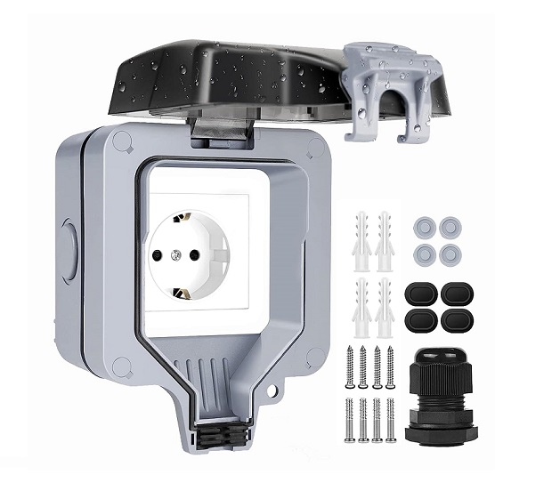 X001SKFPMR Tomada 220v 16A para exterior – estanque IP66 – - Radipeças